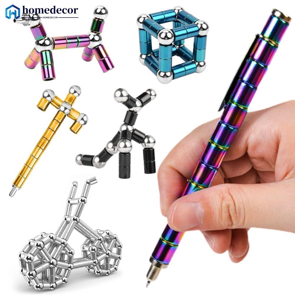 HOMEDECOR Magnetic Fidget Pen Metal Decompression Pen Multifunctional ...