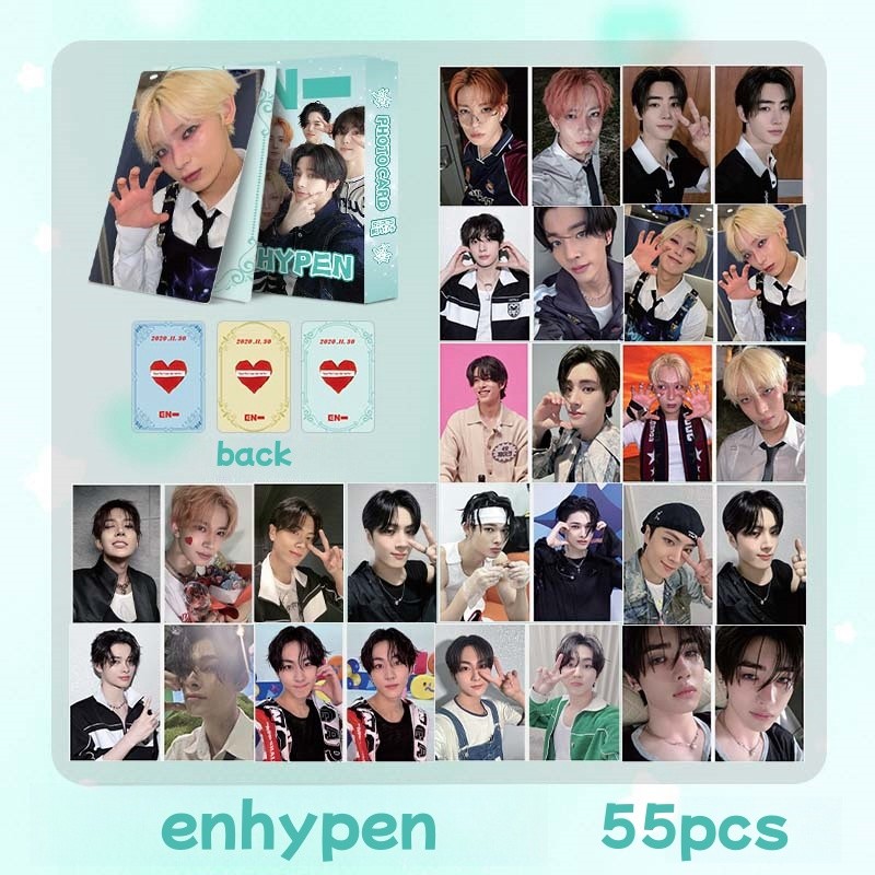 50-124pcs EN Holographic Postcards ROMANCE UNTOLD MEMORABILIA HEESEUNG ...