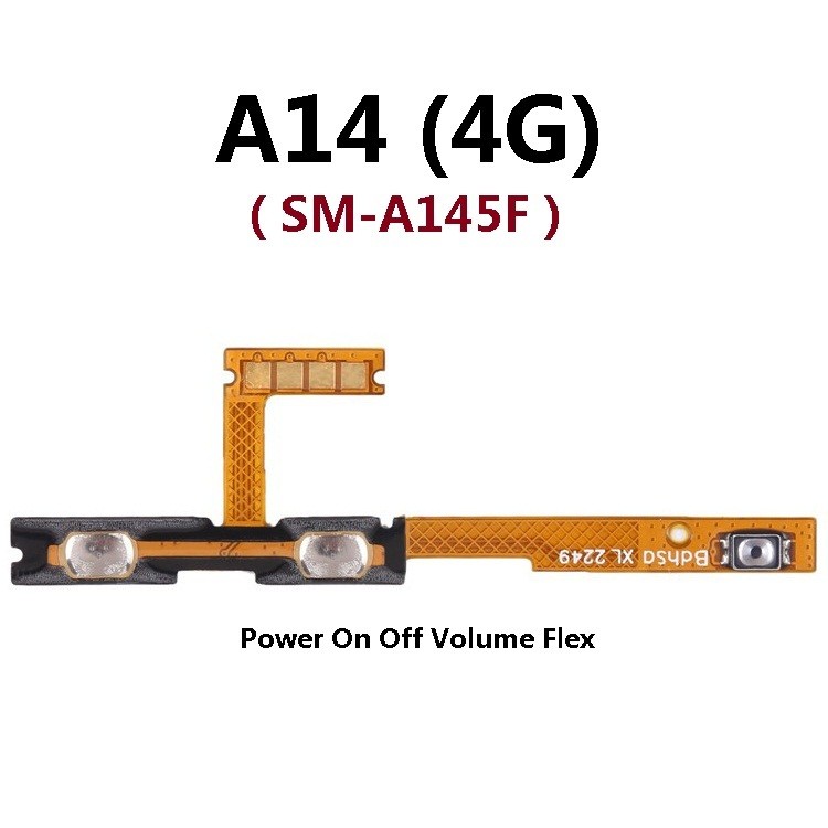 Samsung Galaxy A14 ( SM-A145F , A145F ) Power On Off Volume Up Down ...