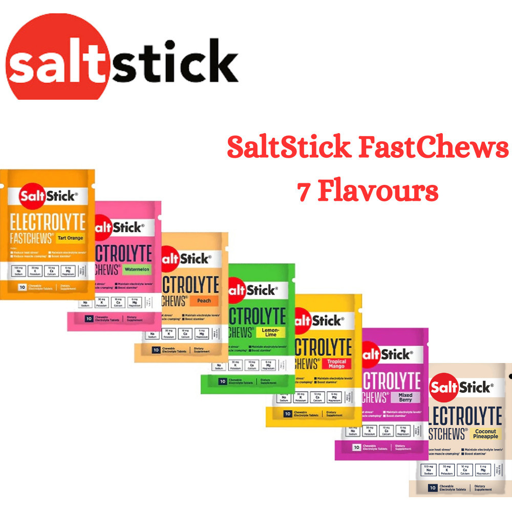SaltStick Fastchews Chewable Electrolyte 10Tablets/1Packet | Shopee ...