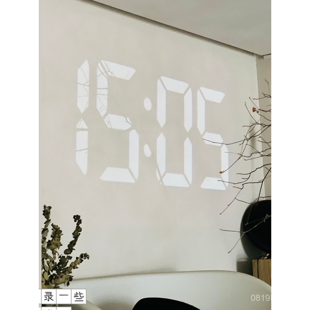 Number LED Projection Clock Wall Clock Projection Clock Roman Living ...