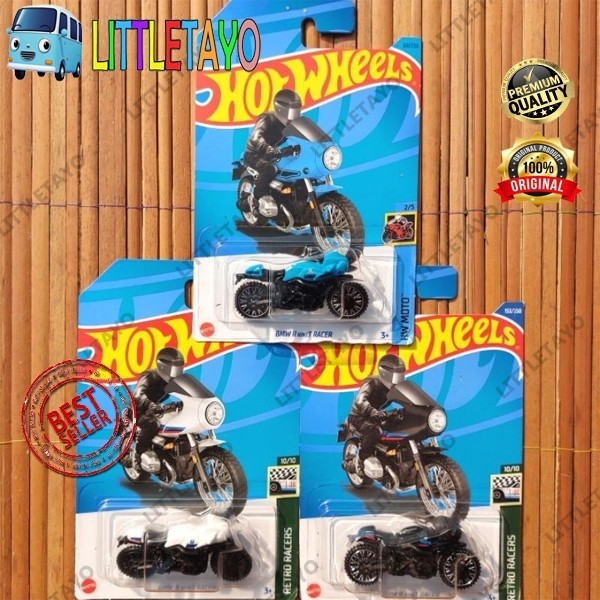 PUTIH HITAM Hotwheels BMW R nineT RACER 2022 White Black 2023 Blue ...
