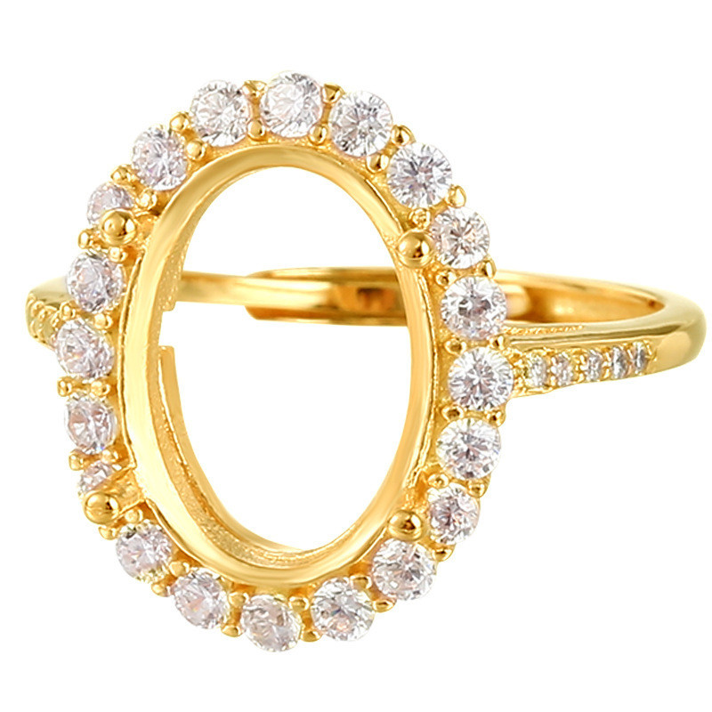 Japanese and Korean Electroplated Sterling Silver Ring Frame Men's and ...