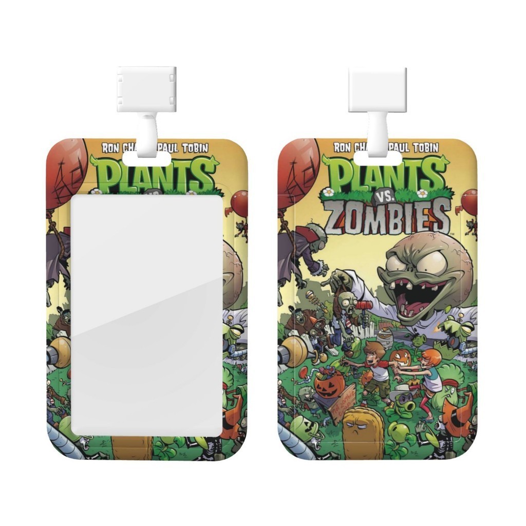 Plants Vs Zombies ID Card Badge Holder Badge Lanyard Cartoon Anime Card ...