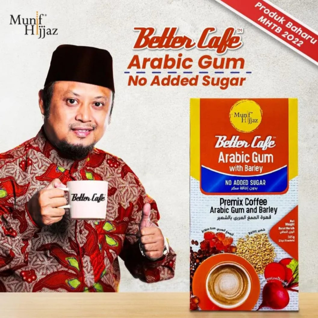 Munif Hijjaz Better Cafe Arabic Gum Barley No Added Sugar | Kopi Arabic ...