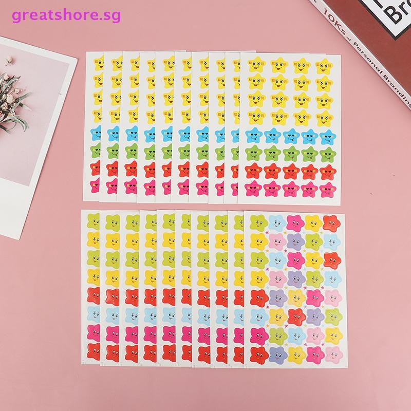 greatshore 400pcs Smile Stars Decal School Children Kids Teacher Label ...