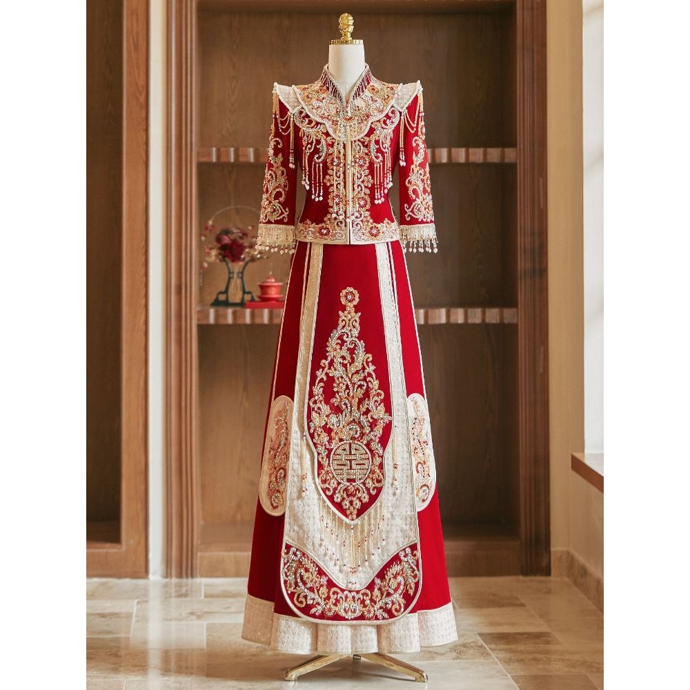Xiuhe Clothing Bride 2024 Chinese Style Wedding Dress Toast High-End ...