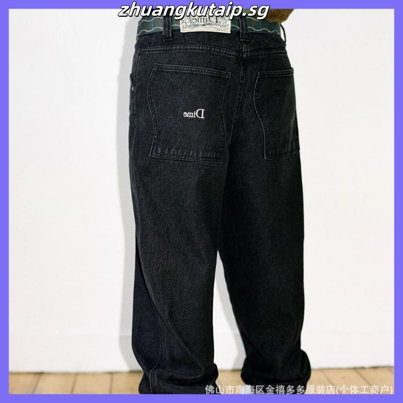 Y2K Big boy Dime Jeans for Men Dime Skate Baggy Jeans Embroidery Denim ...