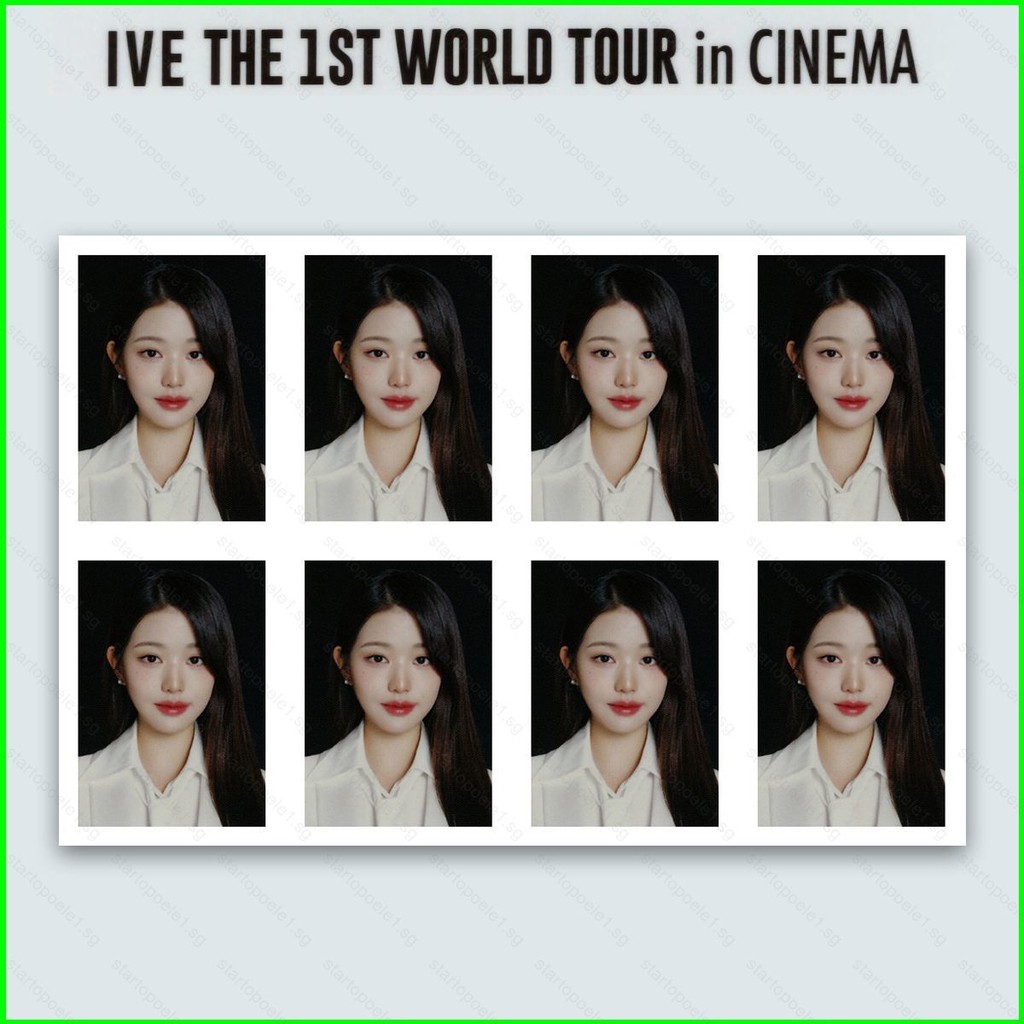 BX IVE WORLD TOUR in CINEMA ID PHOTO Concert passport photo WonYoung ...