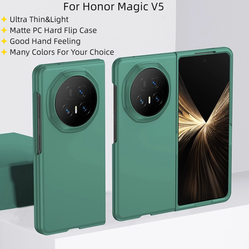 For Honor Magic V3 V 5 V5 Case Luxury Skin Feeling Matte PC Hard Flip ...