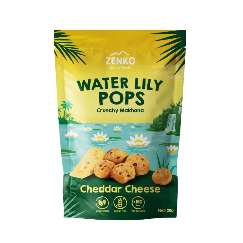 Zenko Water Lily Pops Cheddar Cheese, 28g | Shopee Singapore