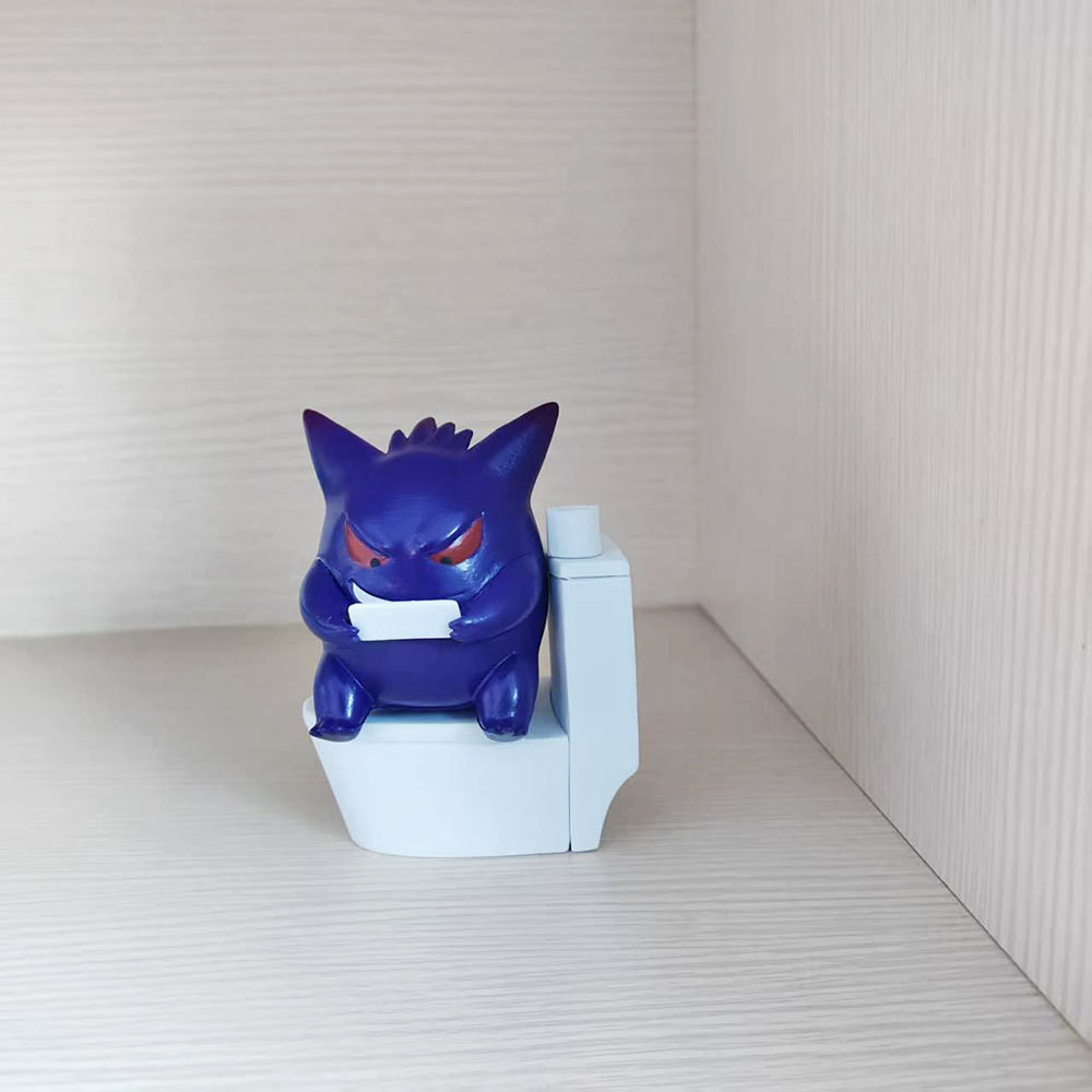 Pokémon gk Transparent Gourd Toilet Gengar Model Pocket Monster Pet ...