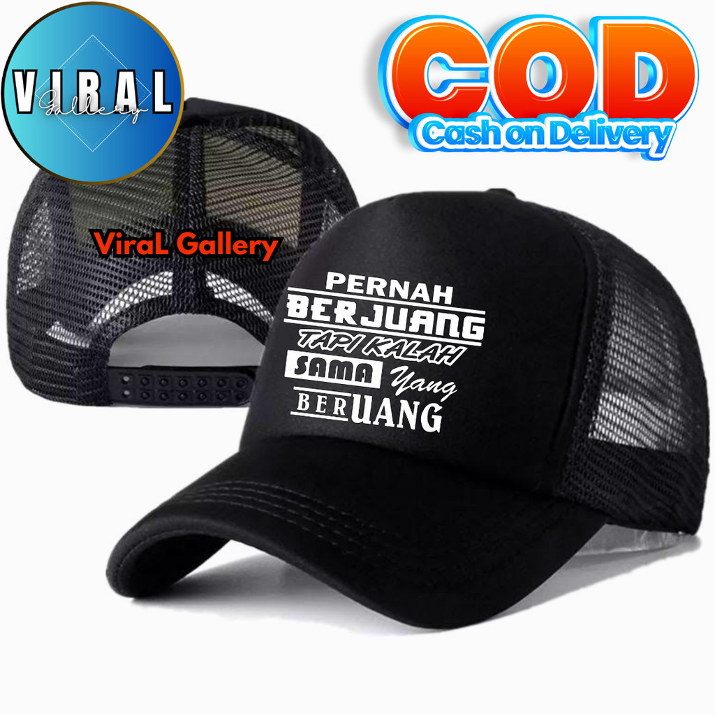 Viral Gallery Trucker Hat NEVER CHANGED BUT THE SAME BEAR - Distro Hat COOL CUTE WORDS Logo ...