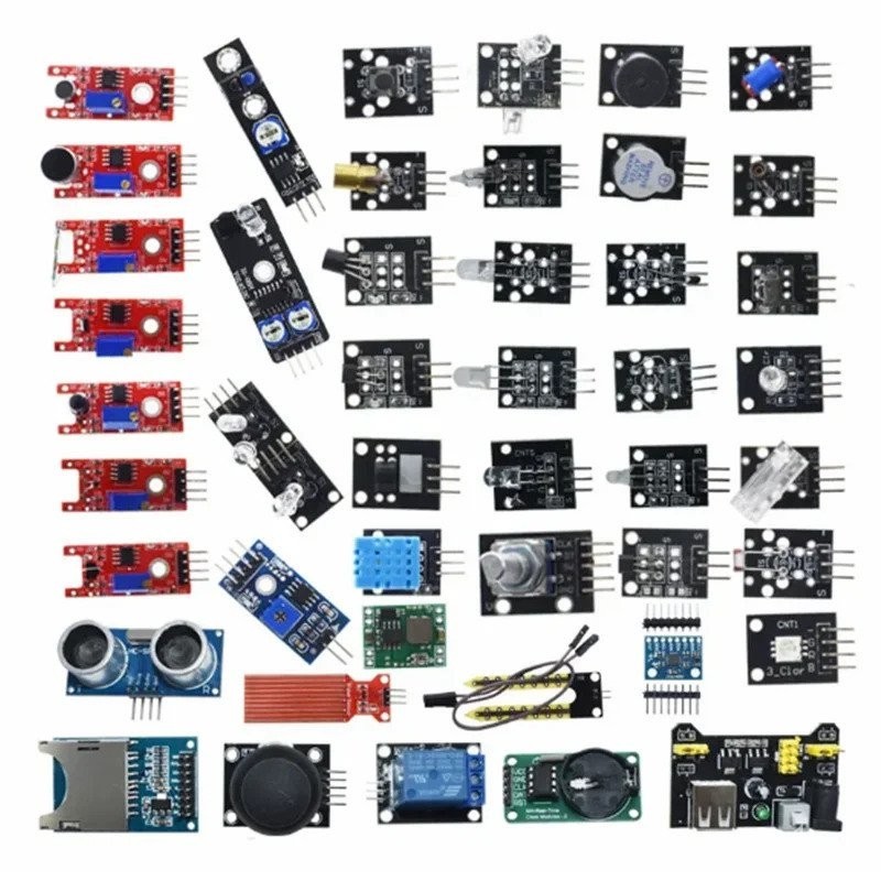 For arduino 45 in 1 Sensors Modules Starter Kit better than 37in1 sensor kit 37 in 1 Sensor Kit ...