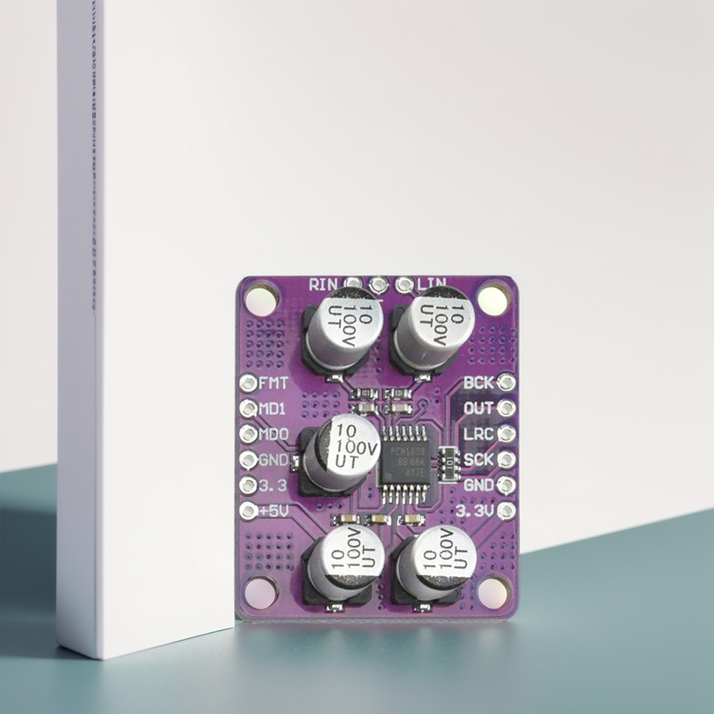 PCM1808 24bit Audio Amplifier Board Stereo ADC Single-Ended Analog-Input Decoder | Shopee Singapore