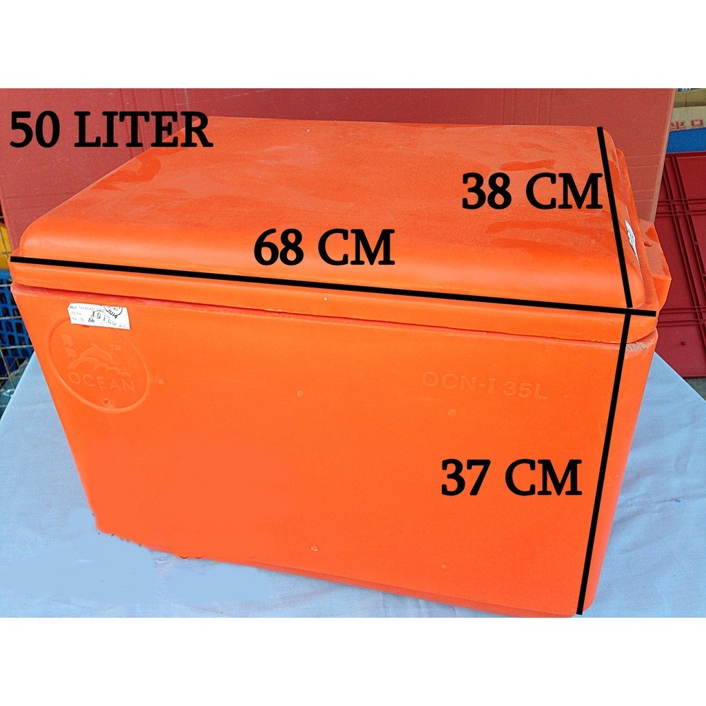 50 Liter Heavy Duty Insulated Thermal Ice Box/ Picnic Storage Box/ Fish ...