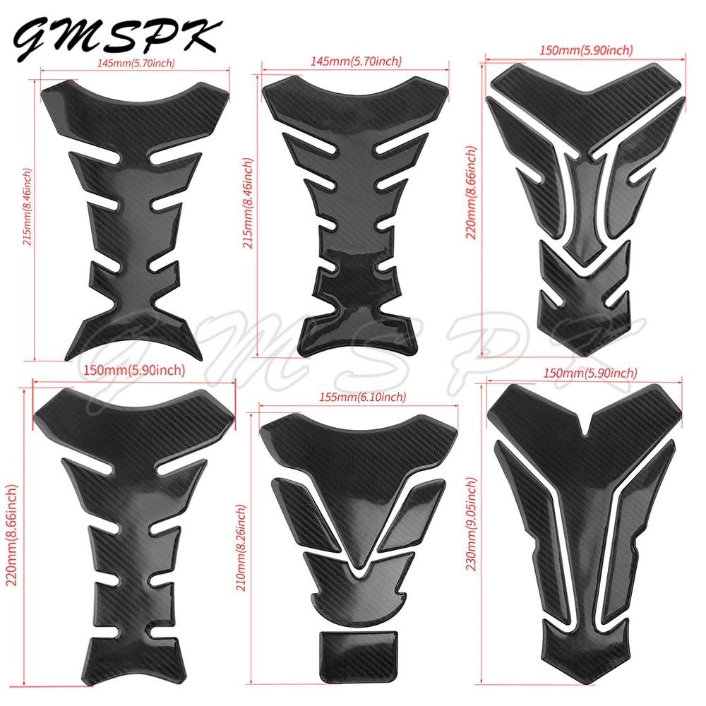 Motorcycle Universal Fishbone 5D Carbon Fiber Style Fuel Tank Pad ...