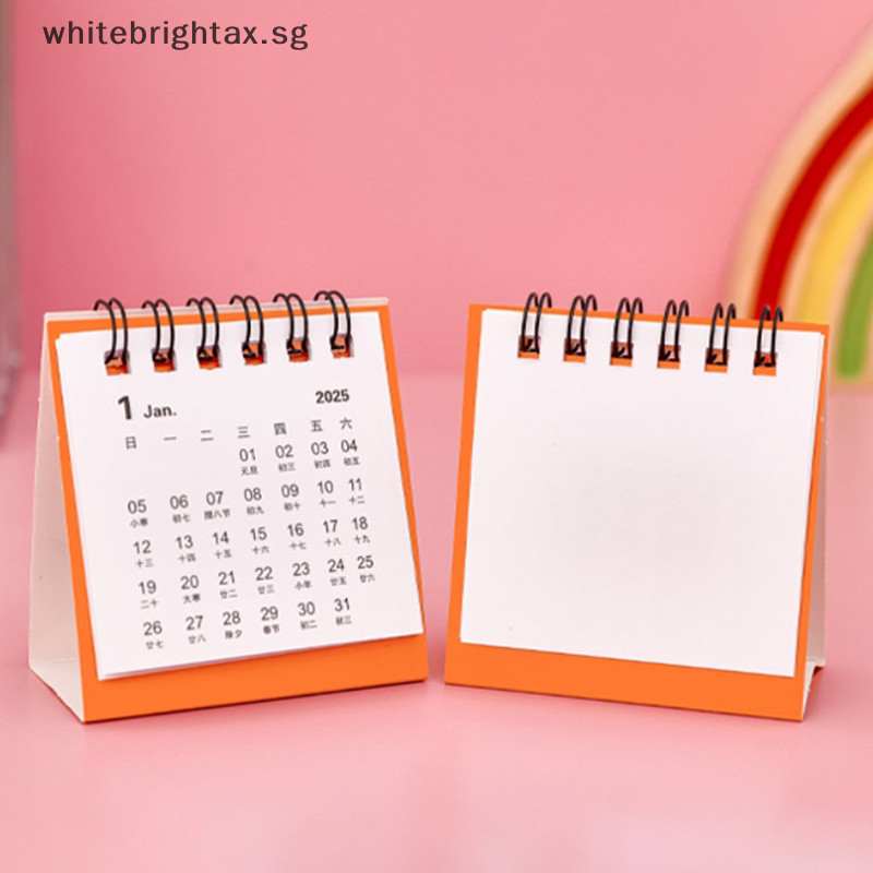 # CNY DECOR # 2025 Mini Catton Small Desk Calendar Pocket Portable ...
