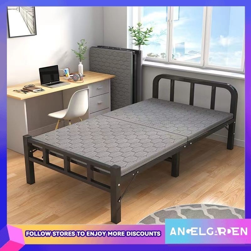 Foldable Bed Office Single Bed Frame Room Rental Housing Beds Super ...