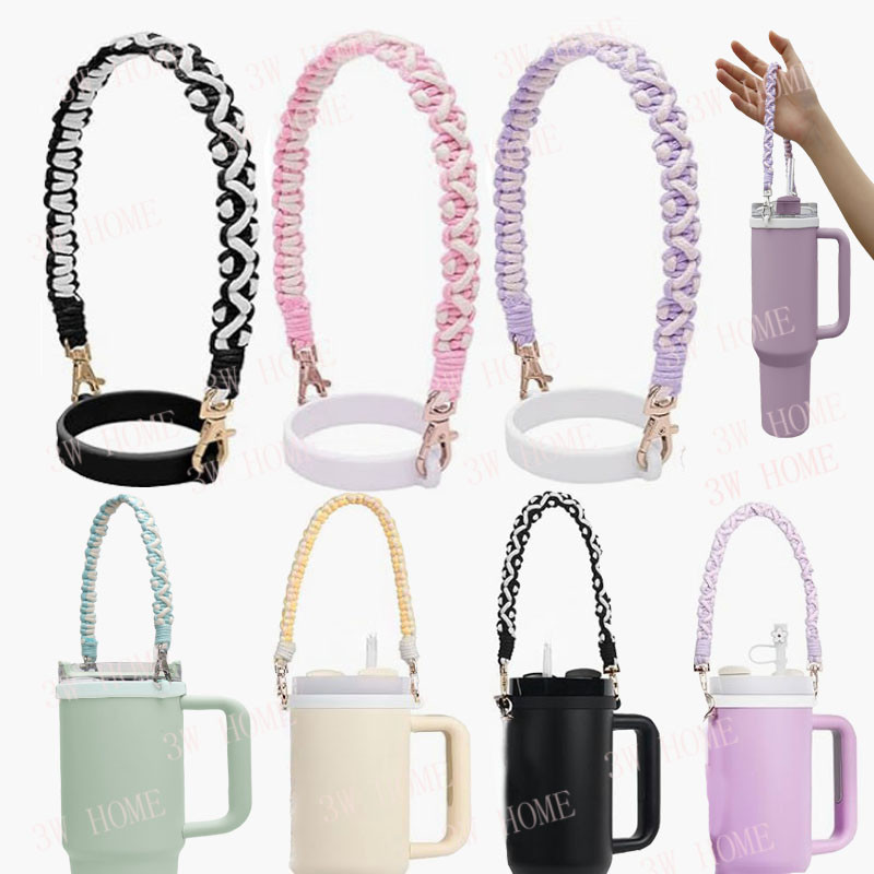 Water Bottle Carrier Water Bottle Silicone Holder with Strap Water Bottle Sling Tumbler Woven ...
