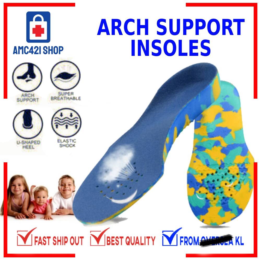 AMC Kids Children Orthotic Insoles Orthopedic Flat Feet Arch Support ...