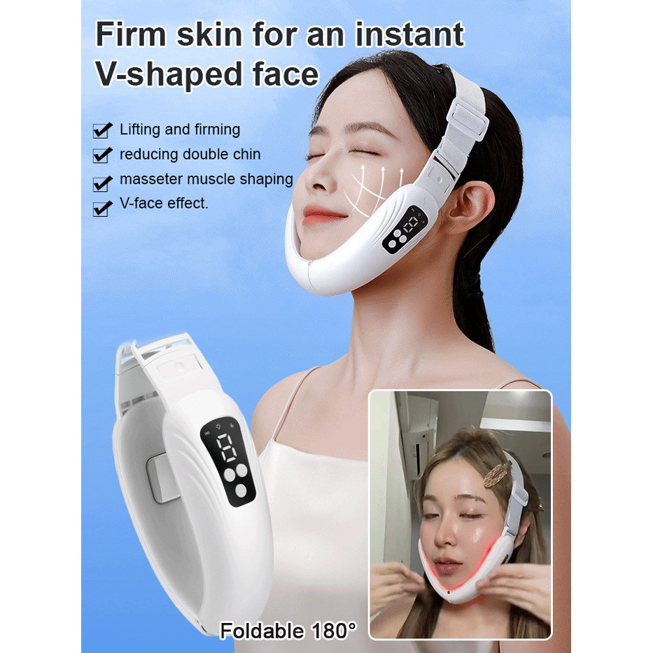 [Use for a Firm and Slim Face] Microcurrent Lifting Face Slimming ...