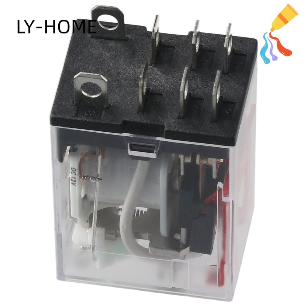 LY Electromagnetic Power Relay, 8-Pin 10 AMP Relay Coil, High Quality DPDT 2NO 2NC with Socket ...