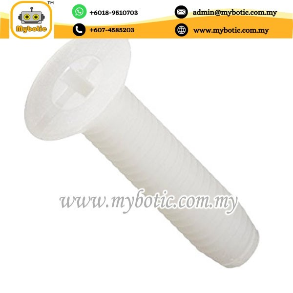 M3 Plastic Flat Head Screw 10mm (10pcs) | Shopee Singapore