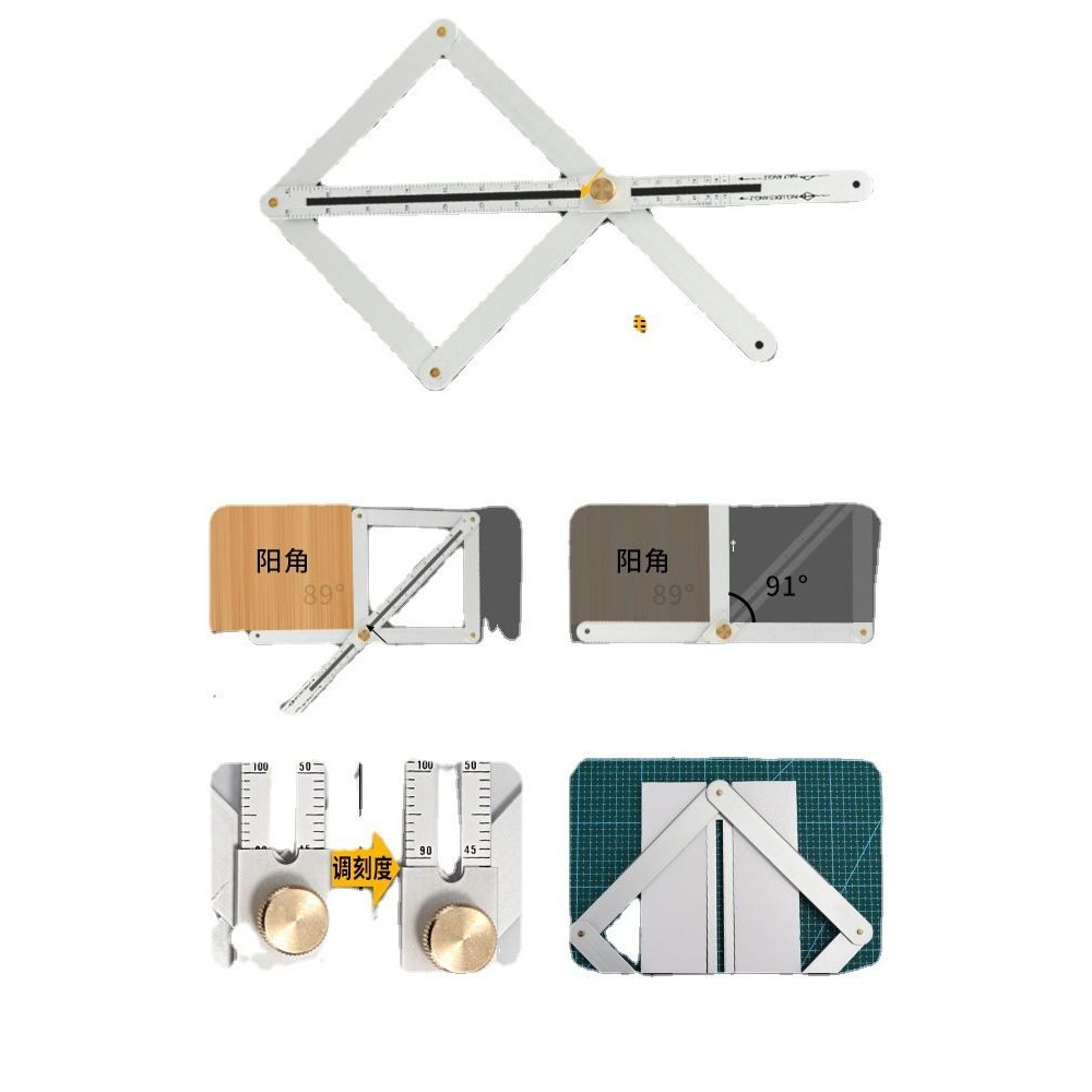 Diagonal ruler integrated ceiling angle ruler trimming diagonal ...