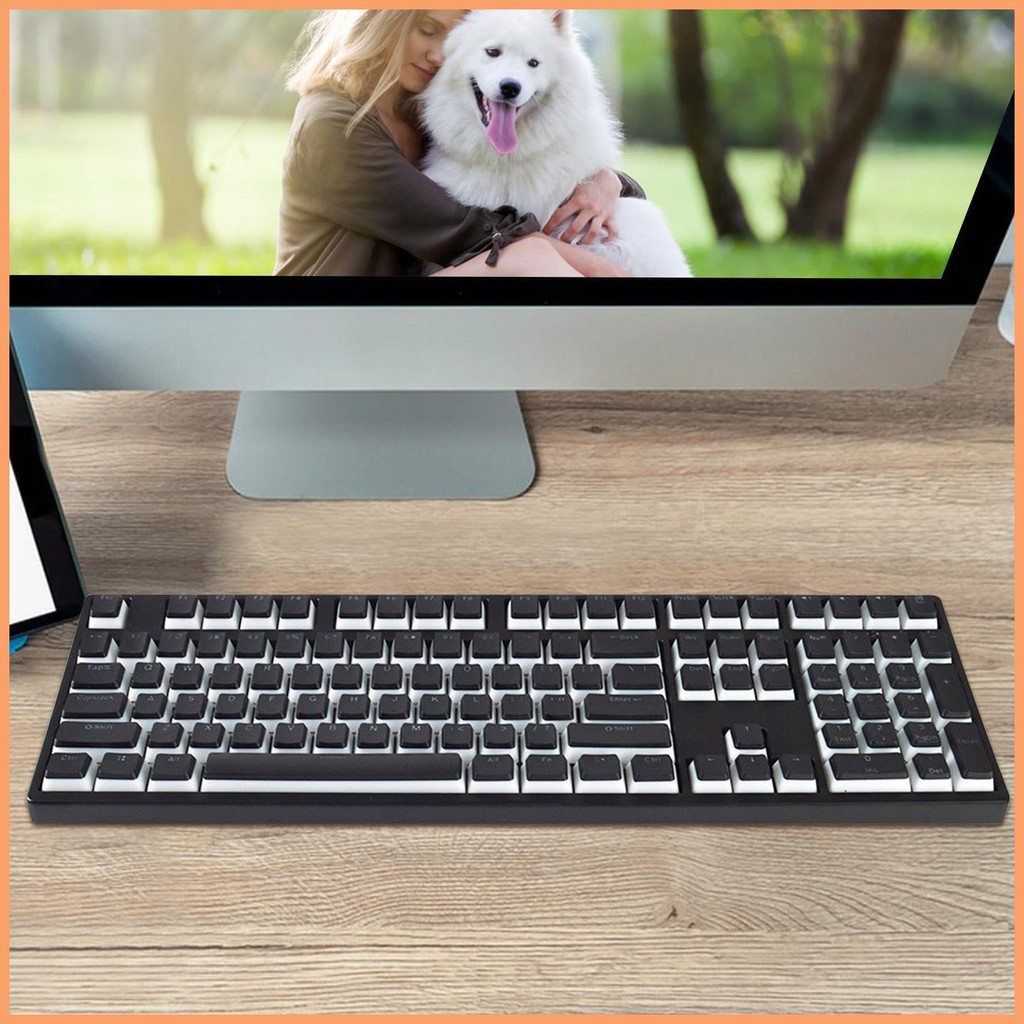 Keyboard Keycaps Pbt Shine Through Keycaps Aesthetic Mechanical ...