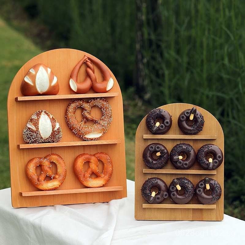 Dim sum rack Wooden Dessert Table Decoration Wedding Cake Stand Donut ...