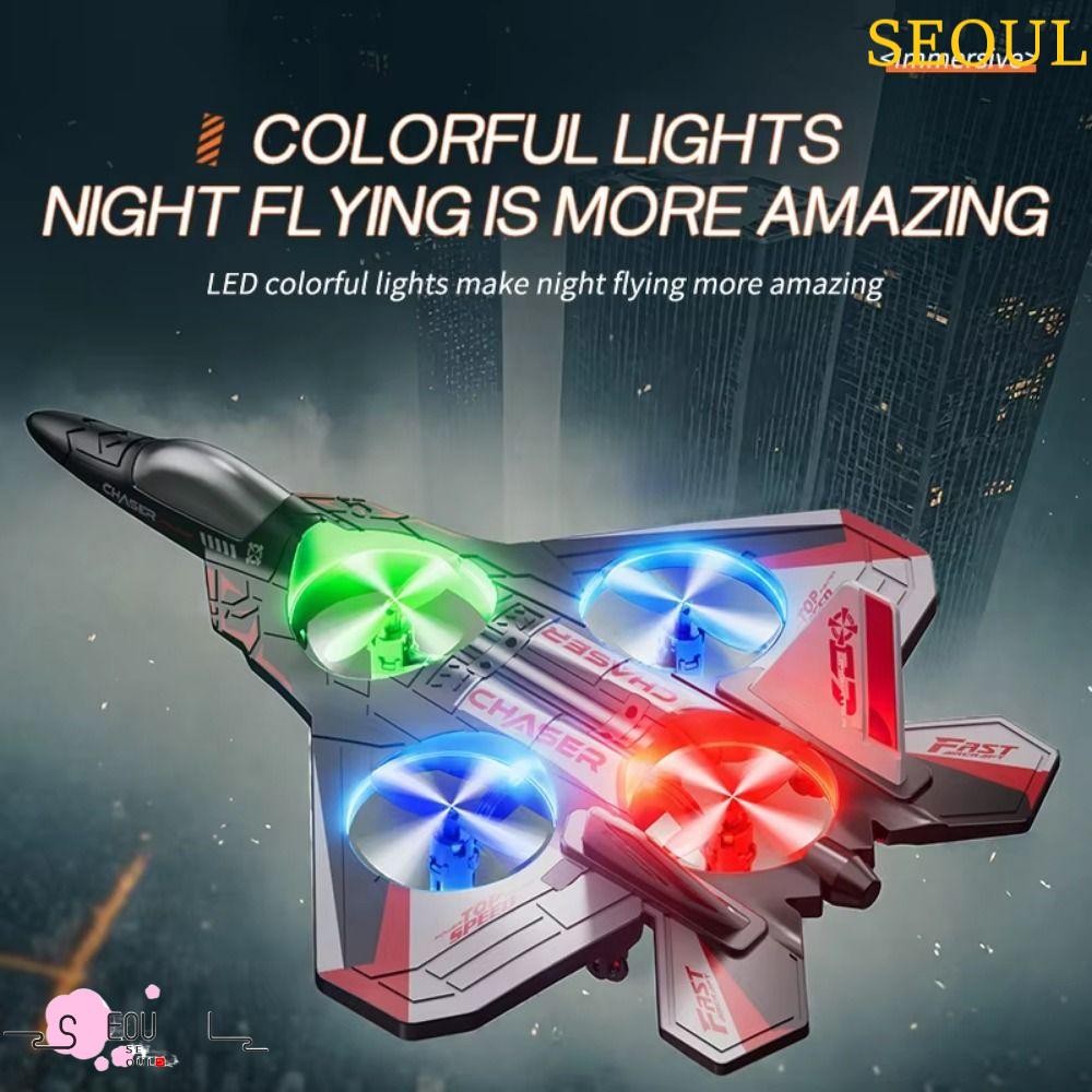SEOUL Remote Control Foam Fighter, EPP Foam RC Drones Four Motor Helicopter Toy, Profesional ...