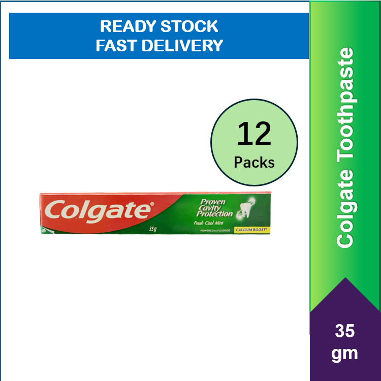 [Bundle of 12] Colgate Proven Cavity Protection Toothpaste Fresh Cool ...