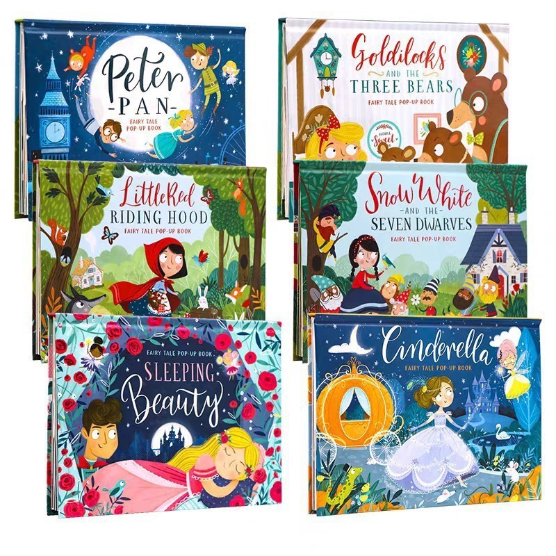 The Fairy Tale Pop-Up Book Collection English 3D Pop Up Bedtime ...