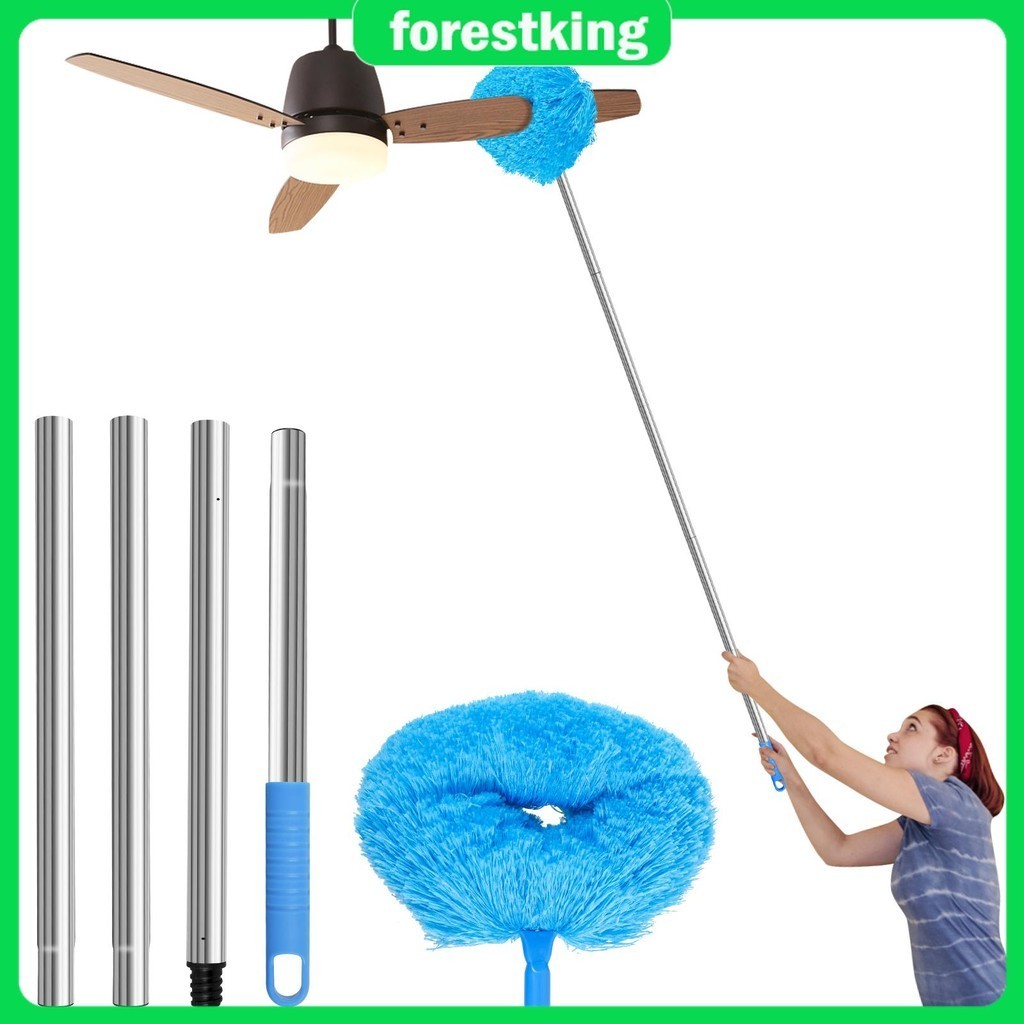 Ceiling Fan Cleaner Duster with 57 Inch Telescopic Handle Reusable ...