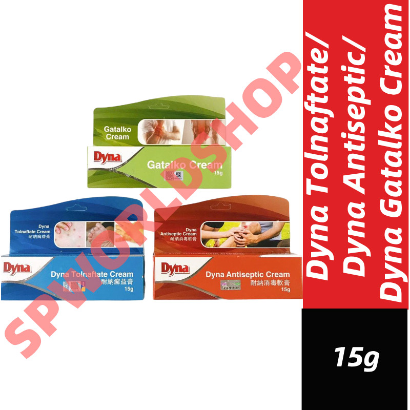 Dyna Tolnaftate Cream / Dyna Antiseptic Cream / Dyna Gatalko Cream 15g ...