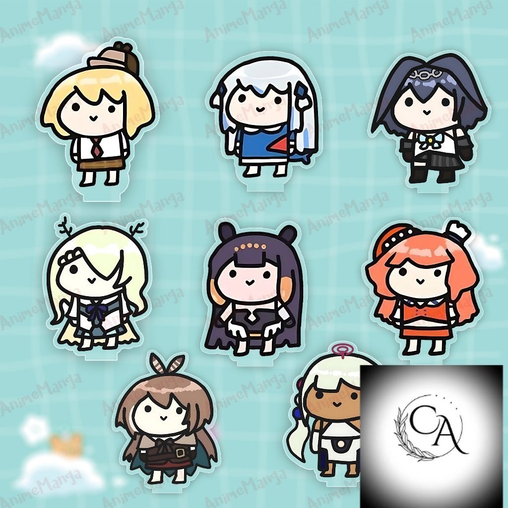 Standee Model With arcrylic Hololive Character Vtuber Cosplay Santa As ...