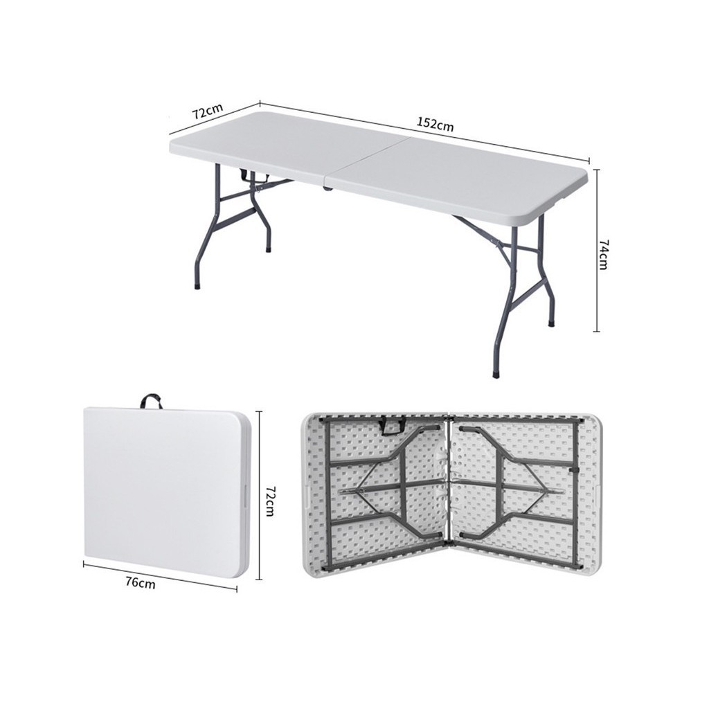 Large Foldable Thickened Heavy Duty HDPE Table Outdoor Travel Portable ...