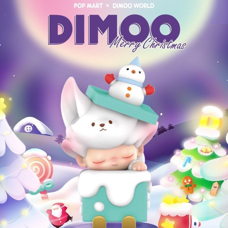 Popmart POPMART DIMOO Christmas Series Mystery Box Gift Influencer ...