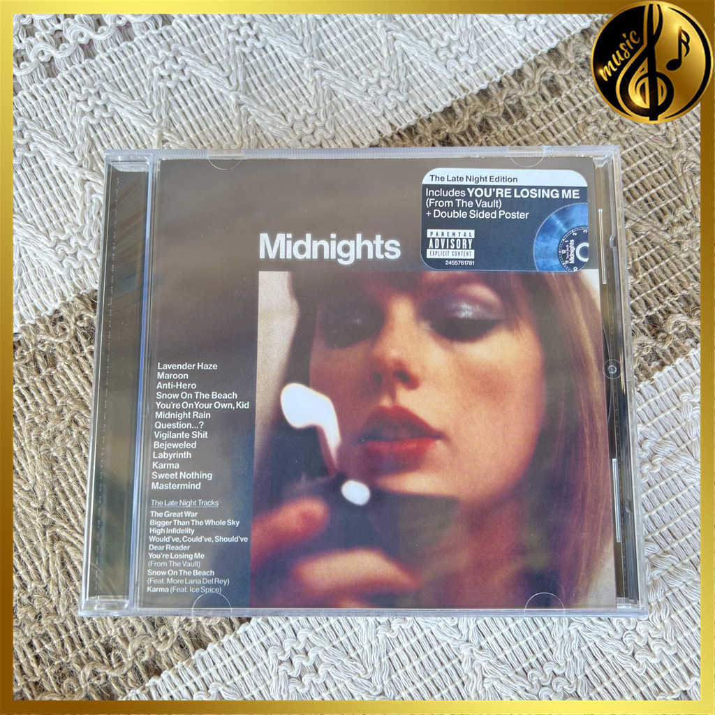 Taylor Swift Midnights The Late Night Deluxe Edition Original CD Album ...