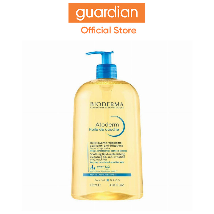 Bioderma Atoderm Nourishing Shower Oil for Dry Skin 1L | Shopee Singapore