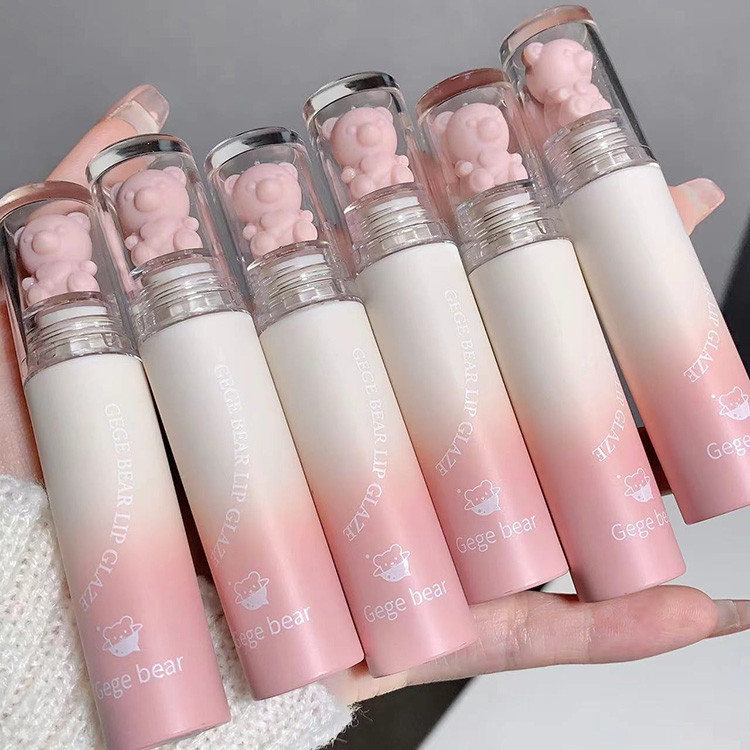 Gege Bear Matte Lipstick, Lip Gloss, Matte Velvet Texture, Moisturizing ...