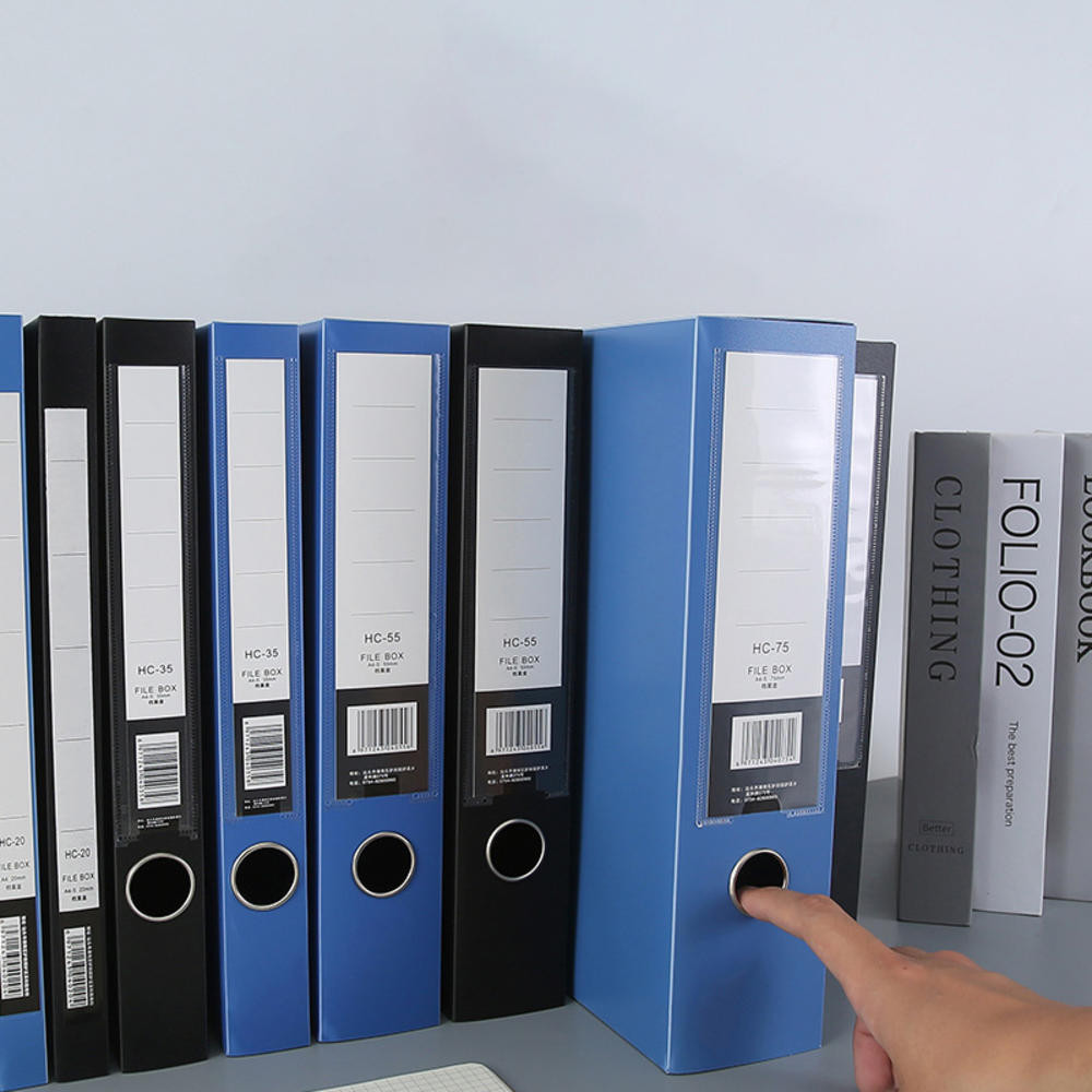 A4 Storage File Boxes Plastic Archives Cases, File Folder Organizer ...