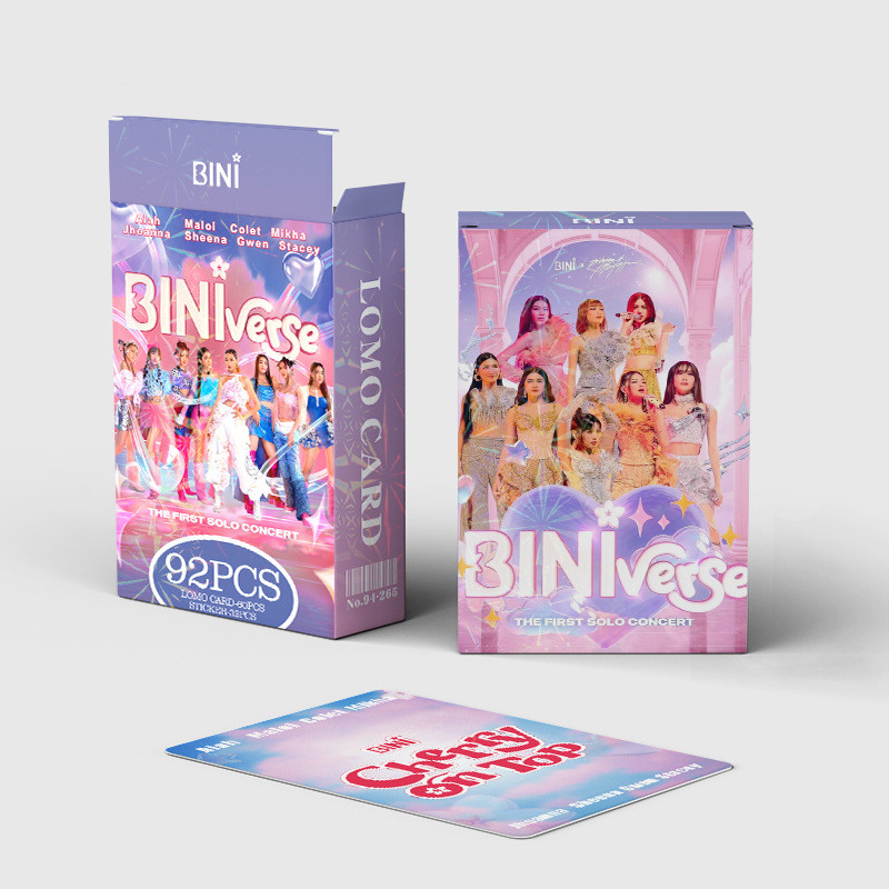 30-124pcs BINI Photocards Biniverse CHERRY ON TOP Laser Hologram Lomo ...