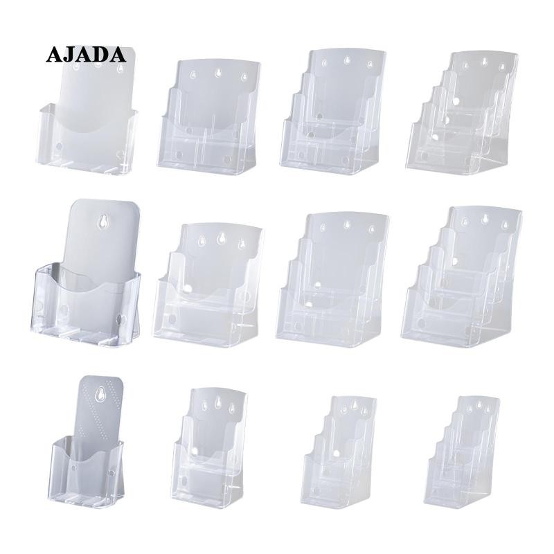 [ Acrylic Brochure Holder, Display Stand, Desk Or Wall Mounted, Table ...