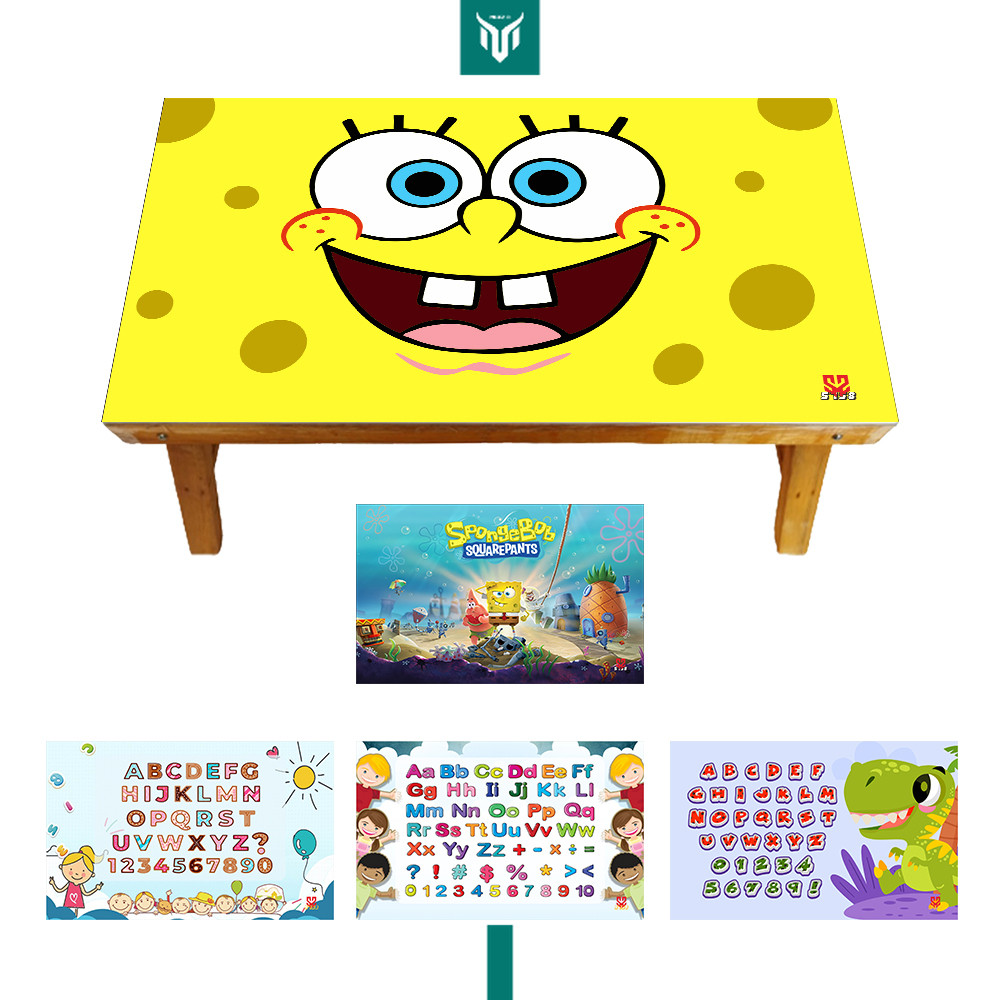 Spongebob Character Folding Study Table Alphabet Number Numbers ...
