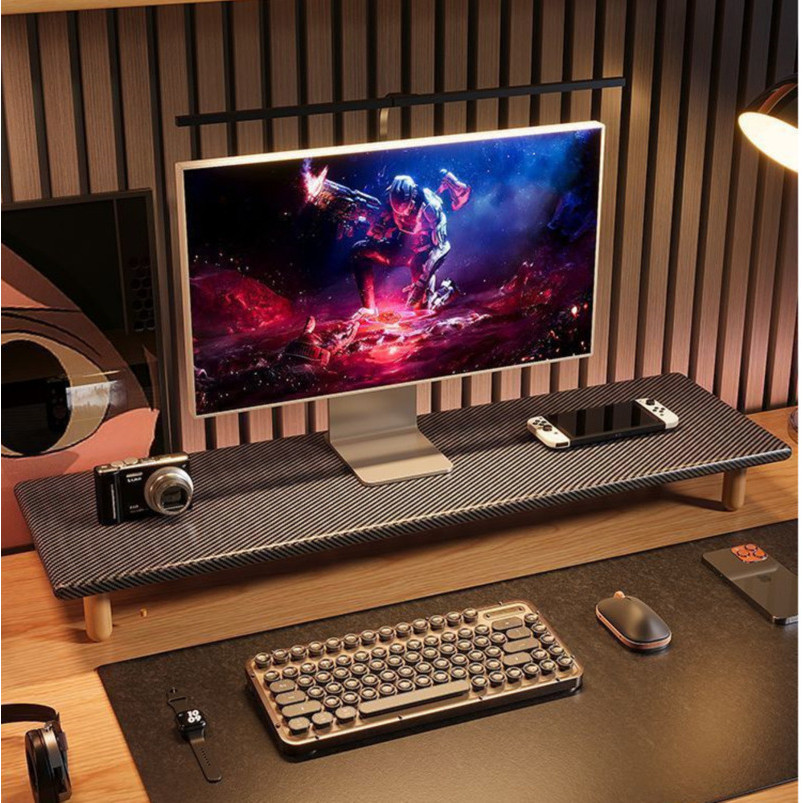 Solid Wood Monitor Stand Monitor Rack Laptop Stand Desktop Monitor ...