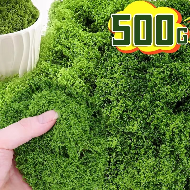 500/100g Eternal Life Moss Artificial Green Plants DIY Crafts Grass Home Room Garden Decoration ...