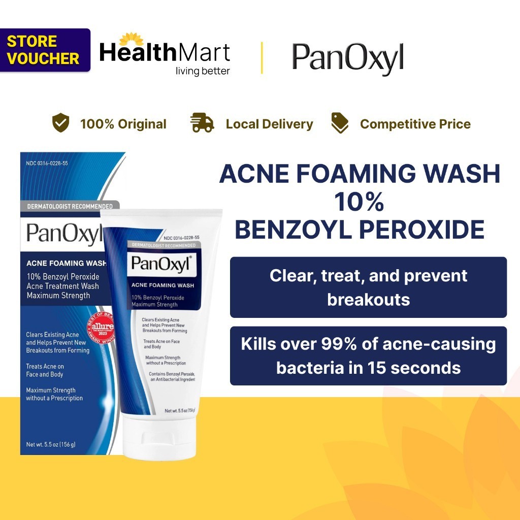 [SG] PanOxyl Acne Foaming Wash 10% BPO Maximum Strength (Suitable for ...