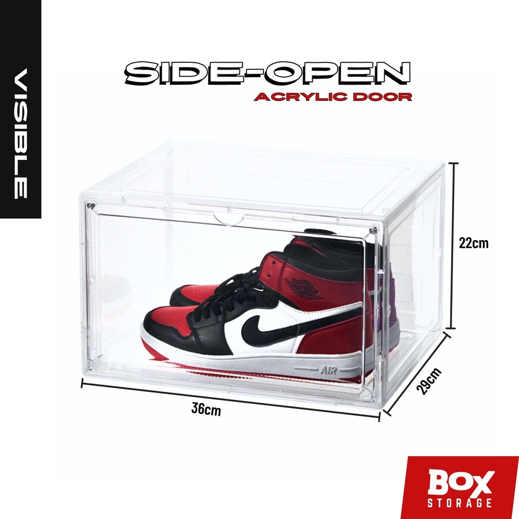 Df45re 「VISION」Shoe Box Side Drop Clear Transparent Acrylic Door Extra ...